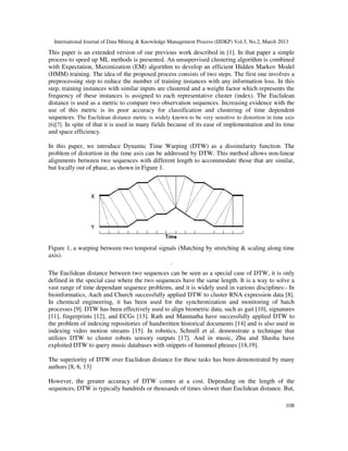 TOWARDS MORE ACCURATE CLUSTERING METHOD BY USING DYNAMIC TIME WARPING | PDF