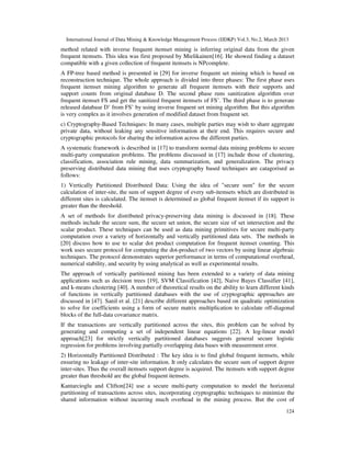 A SURVEY ON PRIVACY PRESERVING ASSOCIATION RULE MINING | PDF