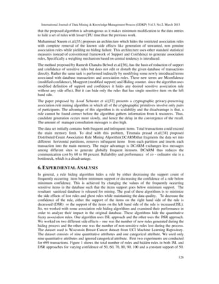 A SURVEY ON PRIVACY PRESERVING ASSOCIATION RULE MINING | PDF