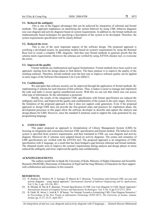 An integration of uml use case diagram and activity diagram with Z language for formalization of ...