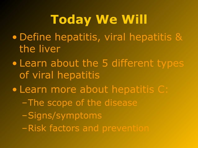 Hepatitis presentation and brief introduction | PPT