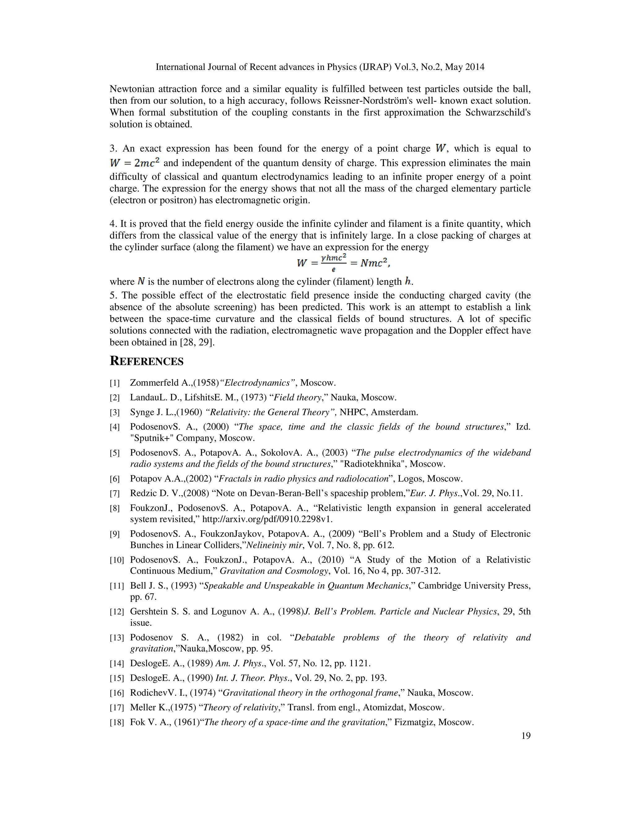 ABOUT NONLINEAR CLASSIC FIELD THEORY OF CONNECTED CHARGES | PDF