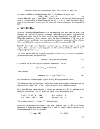 Axisymmetric Bessel Light Beams | PDF