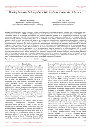 Routing Protocols for Large-Scale Wireless Sensor Networks: A Review | PDF