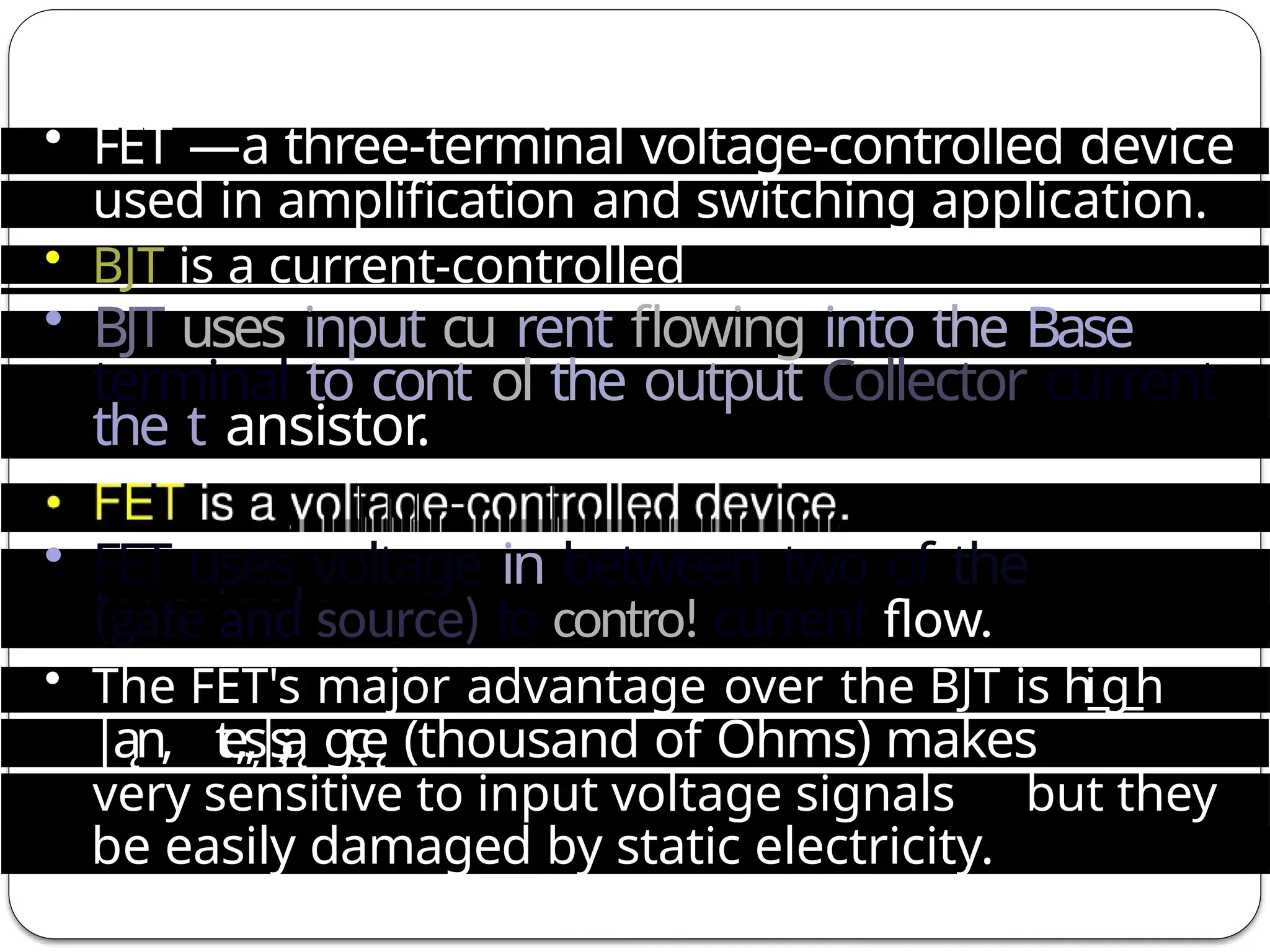 Field Effect Transistors, classification and types.pptx