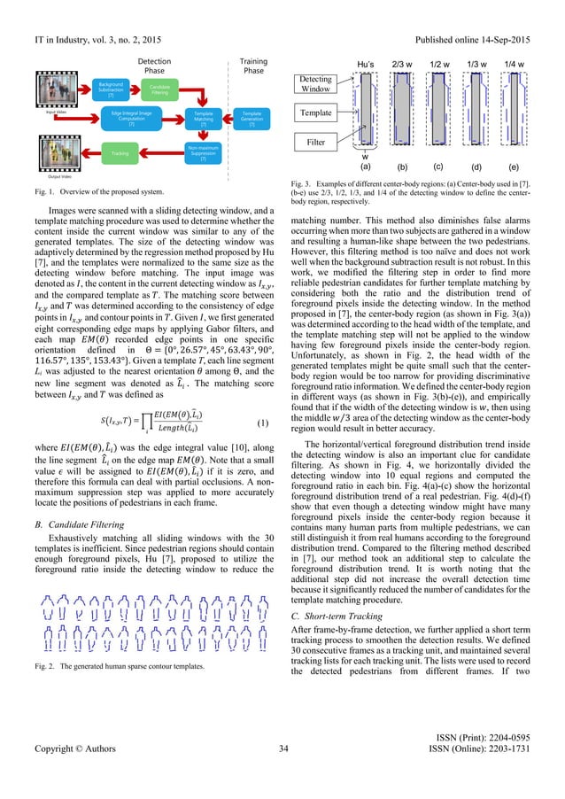 Contour-based Pedestrian Detection with Foreground Distribution Trend Filtering and Tracking | PDF