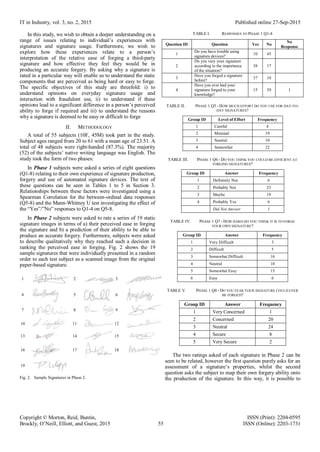 Signature Forgery and the Forger – An Assessment of Influence on ...