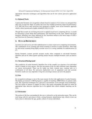 A Novel Biometric Approach for Authentication In Pervasive Computing Environments | PDF