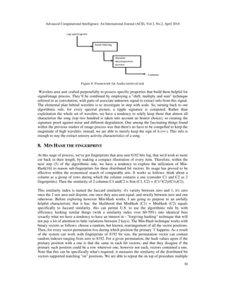 AUDIO SIGNAL IDENTIFICATION AND SEARCH APPROACH FOR MINIMIZING THE SEARCH TIME IN AUDIO ...