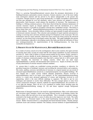 REPAIR, REHABILITATION &RETROFITTING OF RCC FOR SUSTAINABLE DEVELOPMENT ...