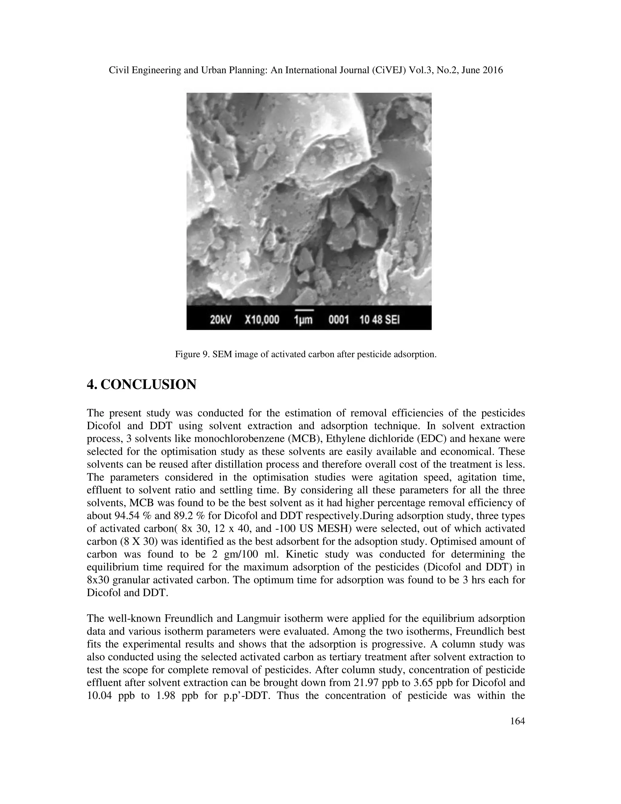 SOLVENT EXTRACTION AND ADSORPTION TECHNIQUE FOR THE TREATMENT OF ...