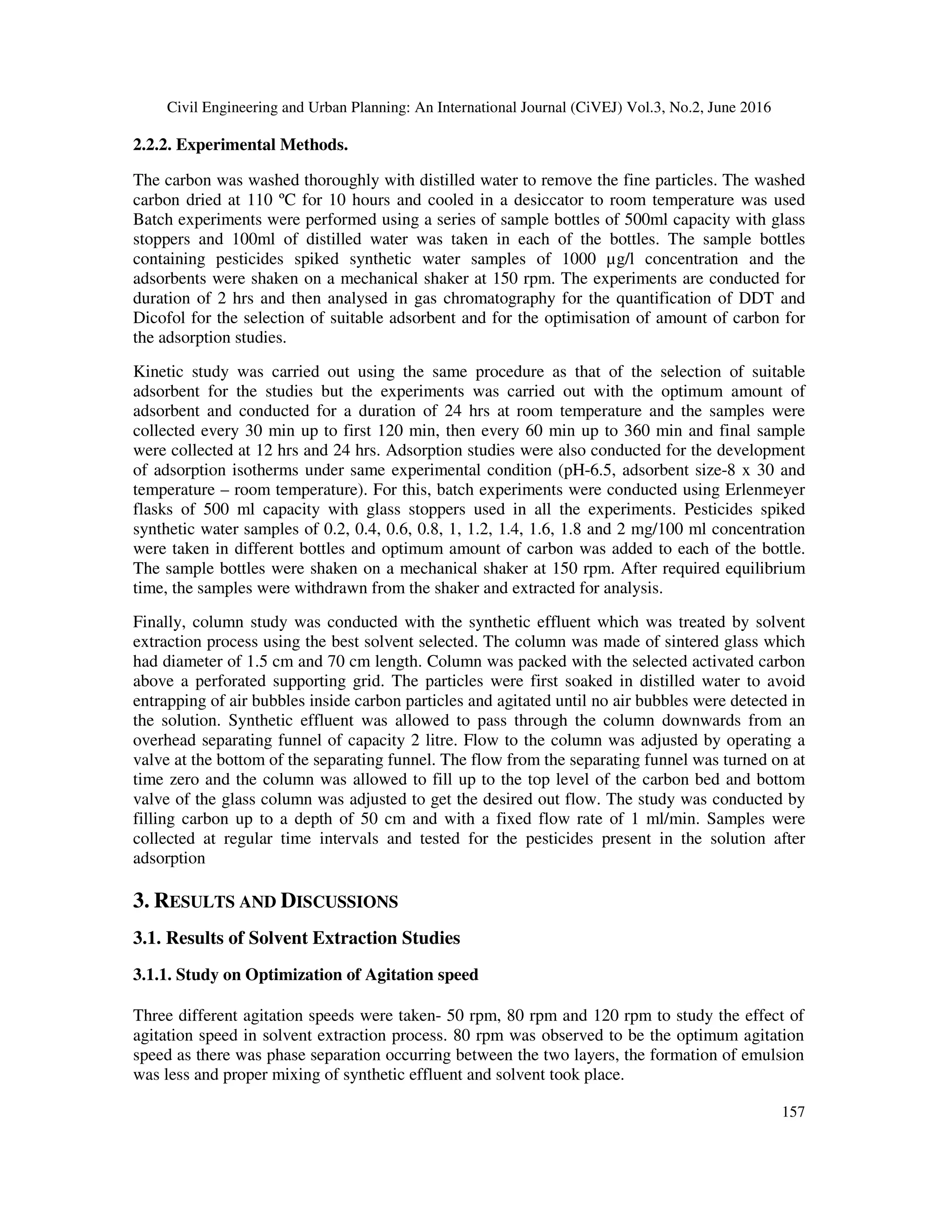 SOLVENT EXTRACTION AND ADSORPTION TECHNIQUE FOR THE TREATMENT OF ...