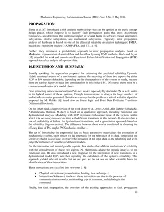 EVALUATING THE PREDICTED RELIABILITY OF MECHATRONIC SYSTEMS: STATE OF THE ART | PDF