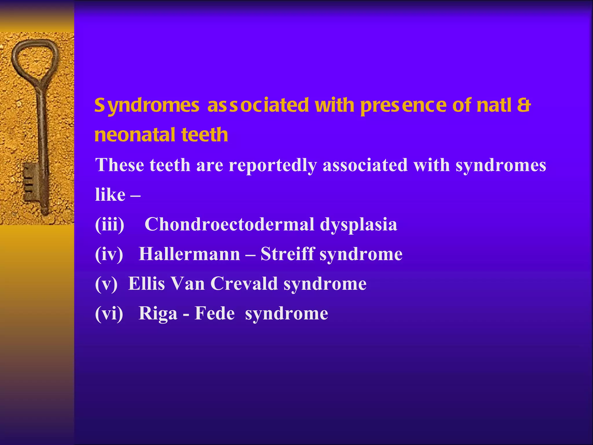 natal neonatal teeth-pedo | PPT