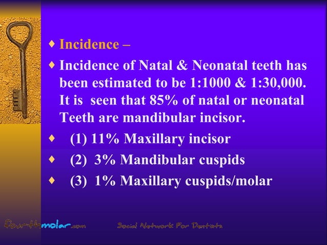 natal neonatal teeth-pedo | PPT