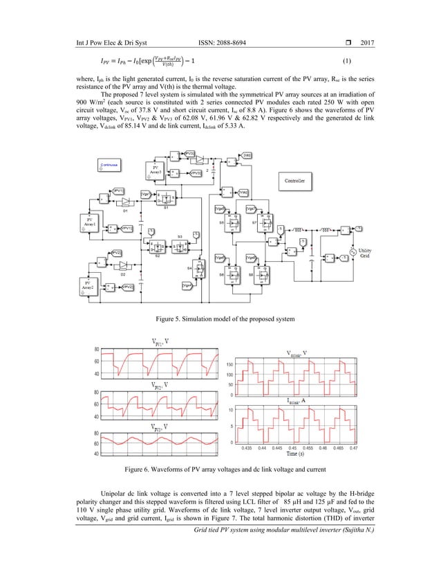 Grid tied PV System using modular multilevel inverter | PDF