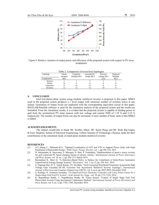 Grid tied PV System using modular multilevel inverter | PDF