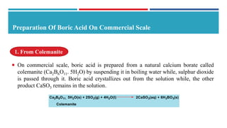 Group iiiA elements and compounds of boron - Fsc. 2ND YEAR CHEMISTRY | PPT
