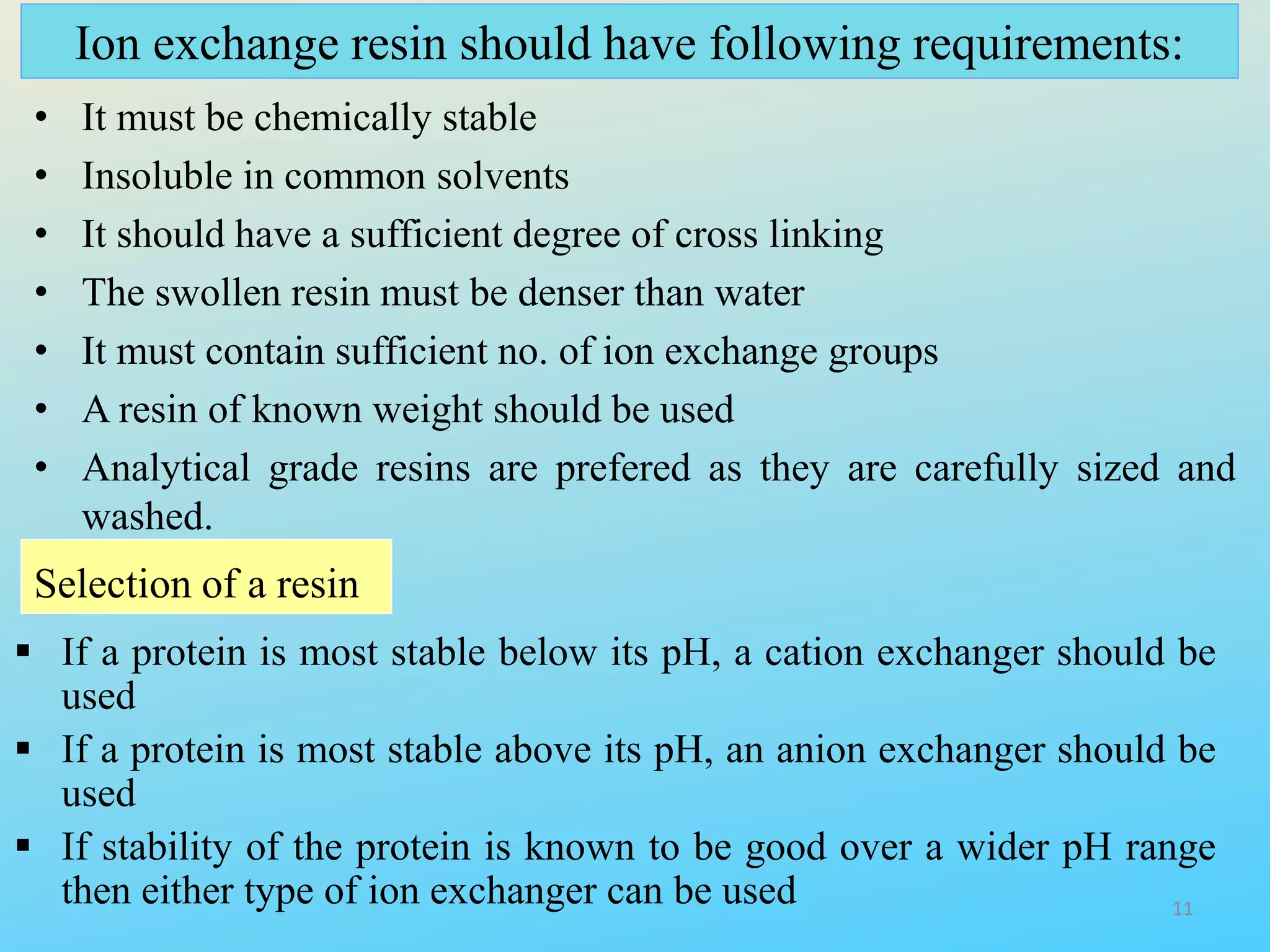 Ion exchange chromatography PPT. | PPTX