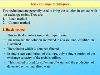Ion exchange chromatography PPT. | PPTX