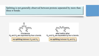 Spin spin splitting (n+1 Rule) NMR spectroscopy | PPTX