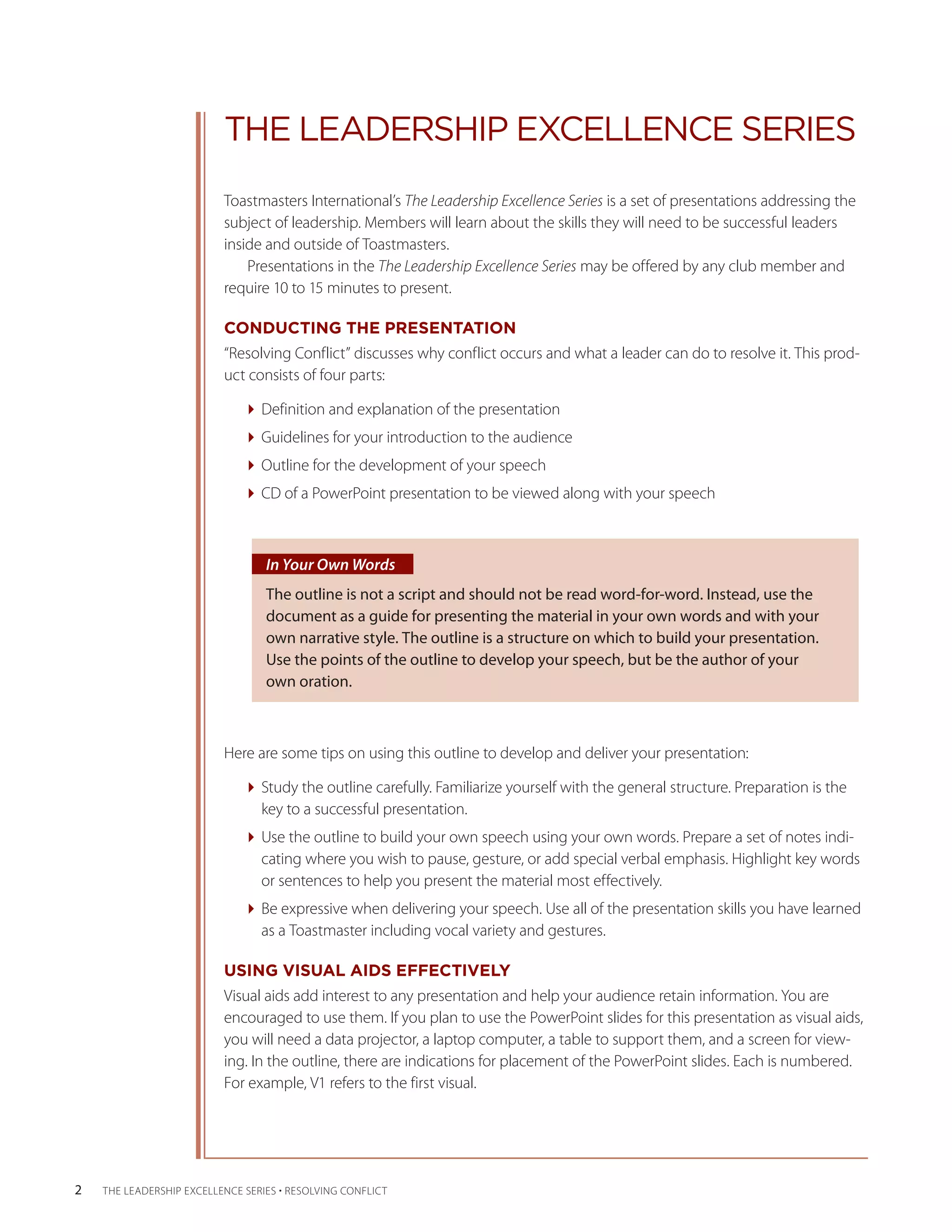 Resolving Conflict (PDF) | PDF