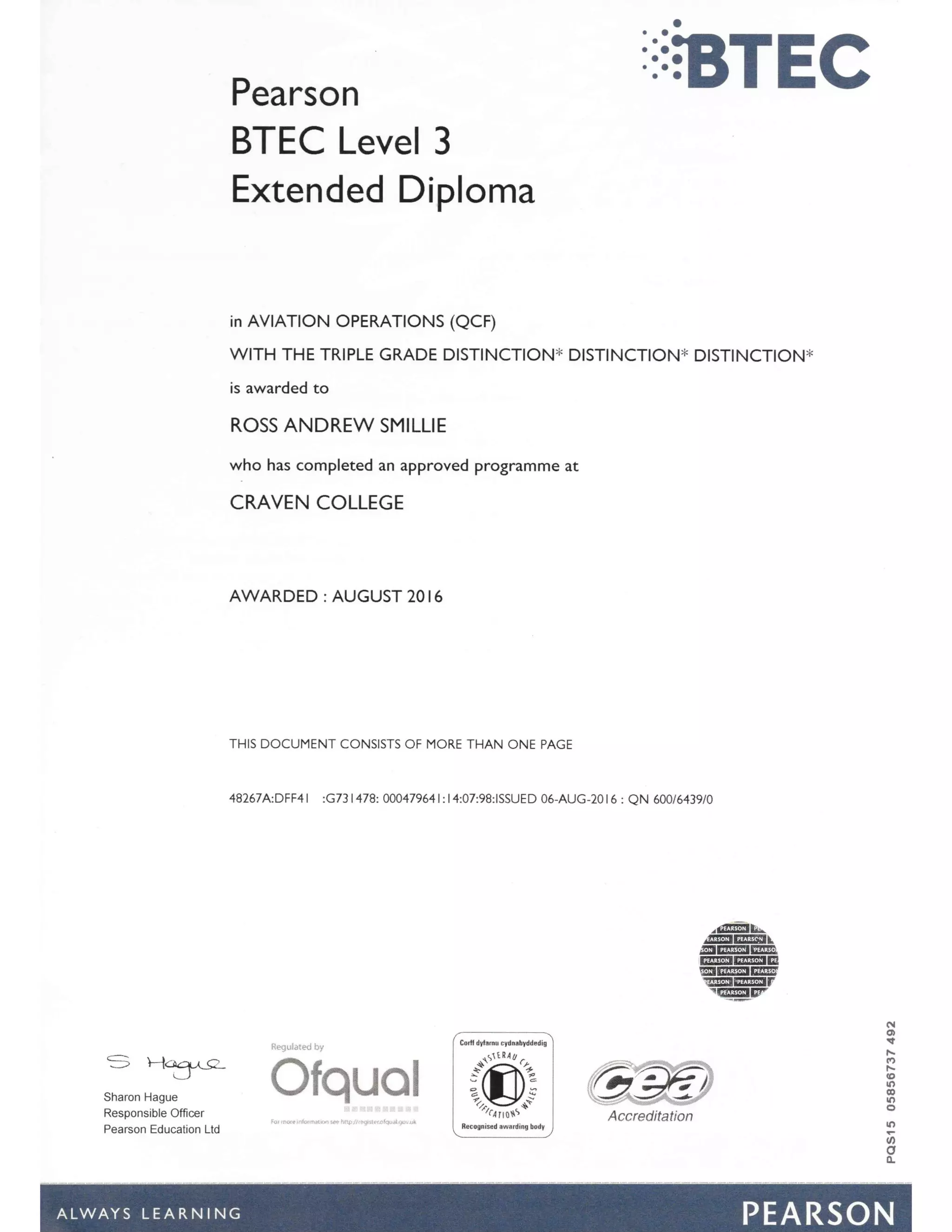 BTEC L3 ED Aviation Ops Certificate | PDF | Aviation Industry | Industries