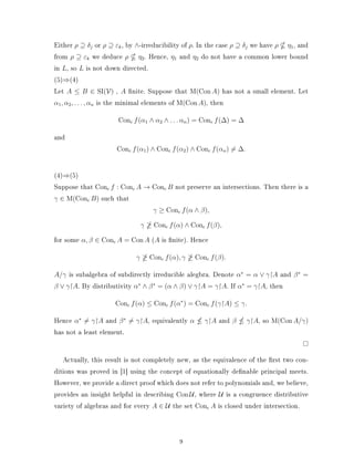 Congruence Distributive Varieties With Compact Intersection Property | PDF