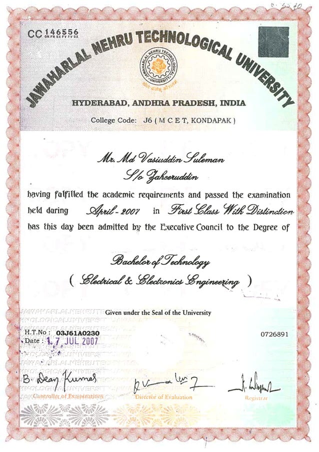 B.Tech. degree | PDF