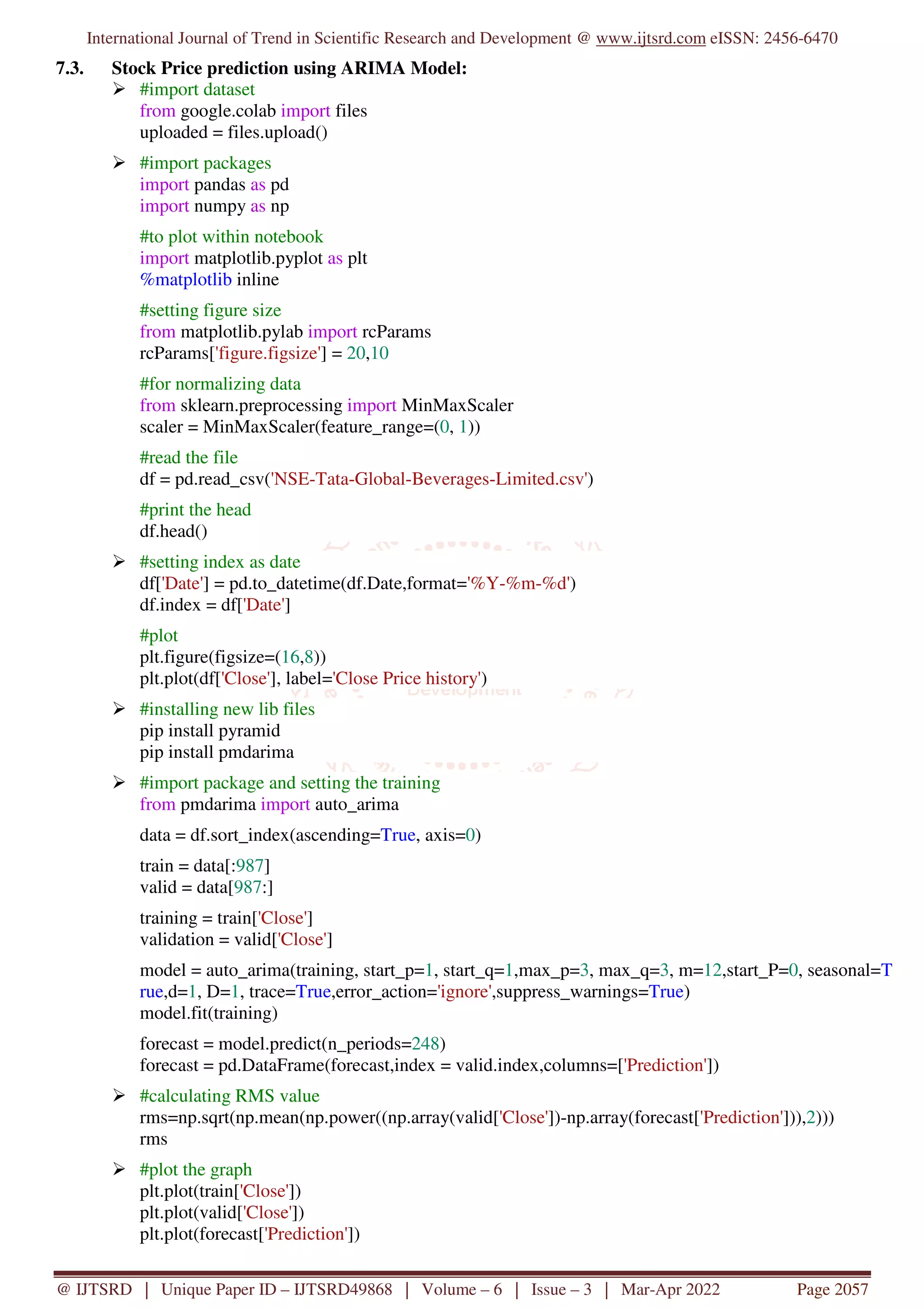 Stock Market Prediction using Machine Learning | PDF