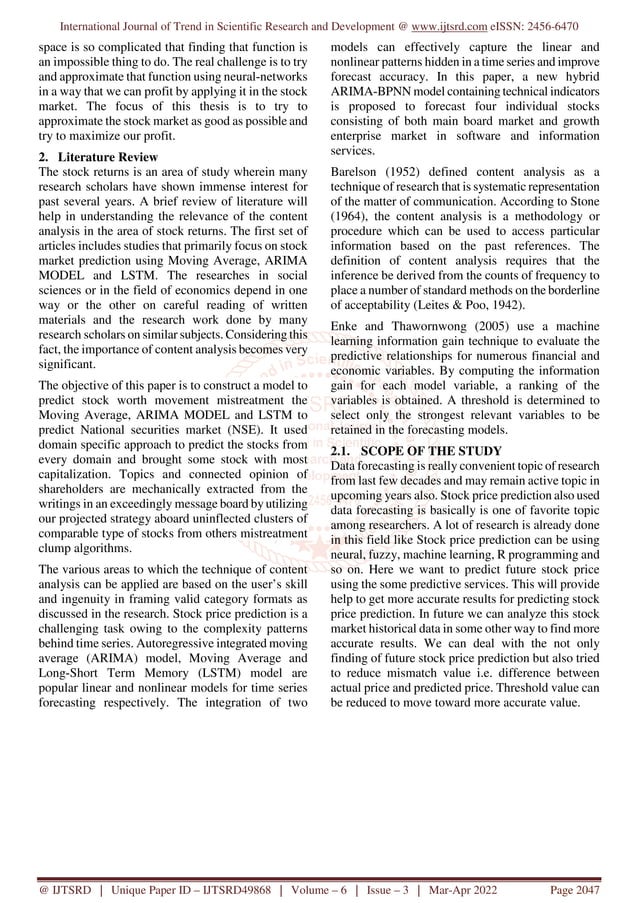 Stock Market Prediction using Machine Learning | PDF