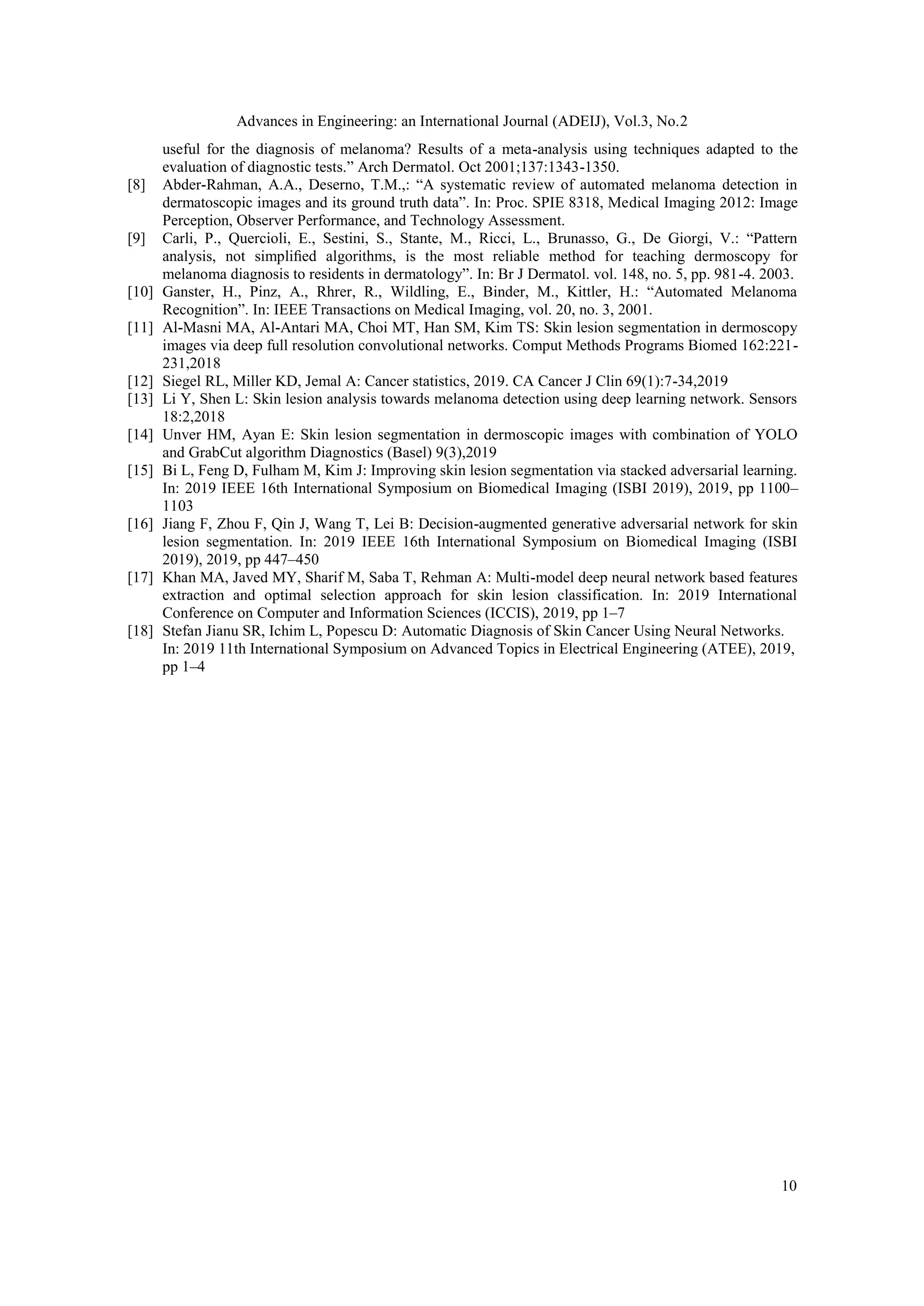 DETECTION OF LESION USING SVM | PDF