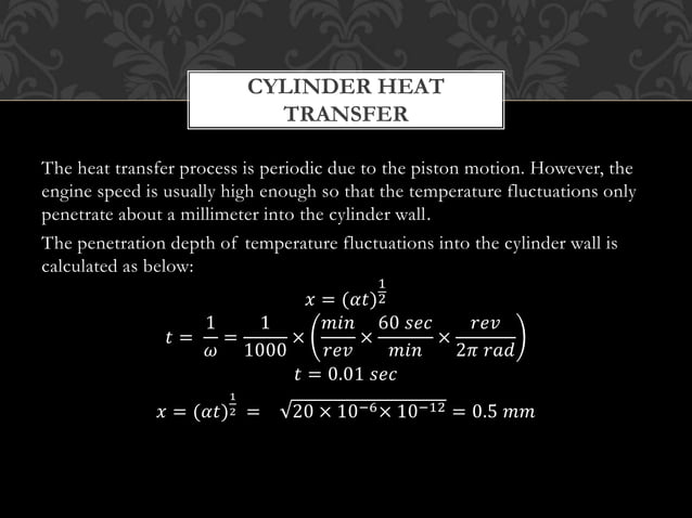 Internal Combustion Engine Heat Transfer Modes | PPT