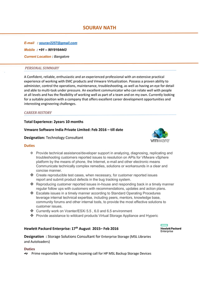 SOURAV NATH - CV (1) | PDF