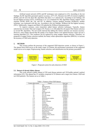 Detection of chronic kidney disease using binary whale optimization algorithm | PDF