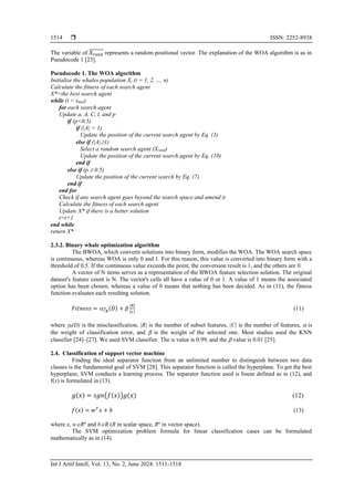 Detection of chronic kidney disease using binary whale optimization algorithm | PDF