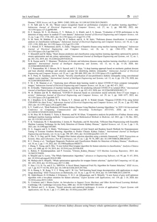 Detection of chronic kidney disease using binary whale optimization algorithm | PDF