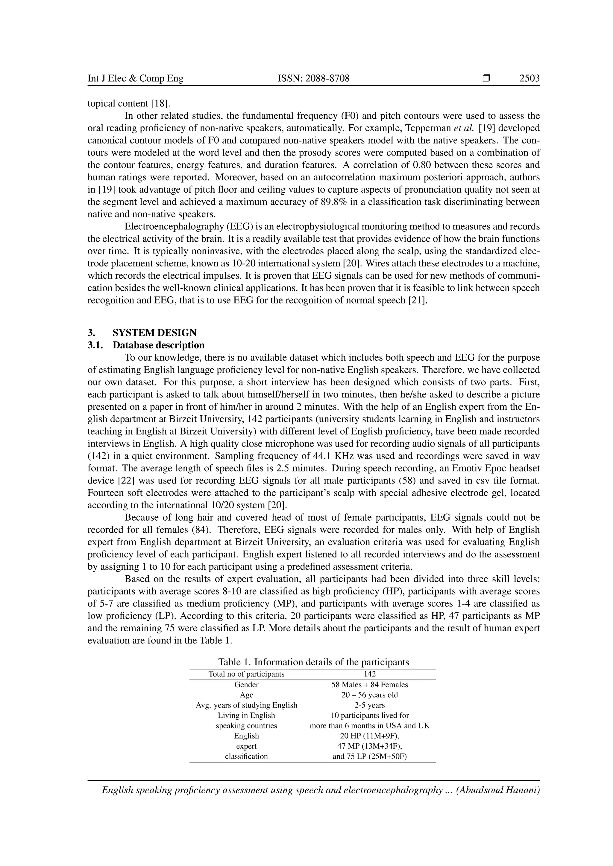English speaking proficiency assessment using speech and electroencephalography signals | PDF