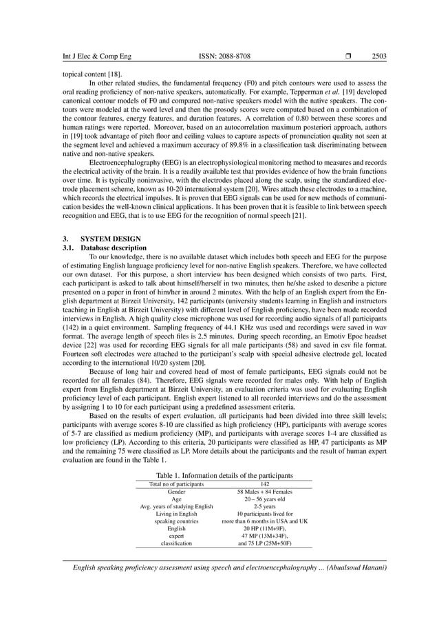 English speaking proficiency assessment using speech and ...