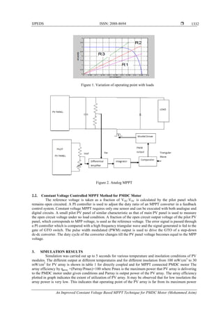 An Improved Constant Voltage Based MPPT Technique for PMDC Motor | PDF | Power and Energy ...