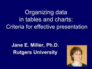 Organizing data in tables and charts: Criteria | PPT | Reproductive ...