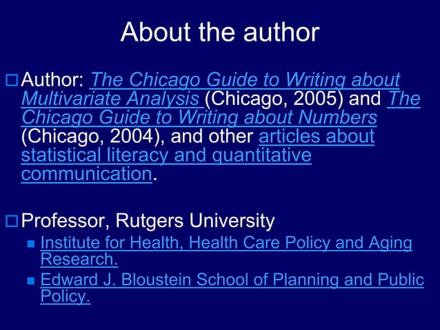 Organizing data in tables and charts: Criteria | PPT | Reproductive ...