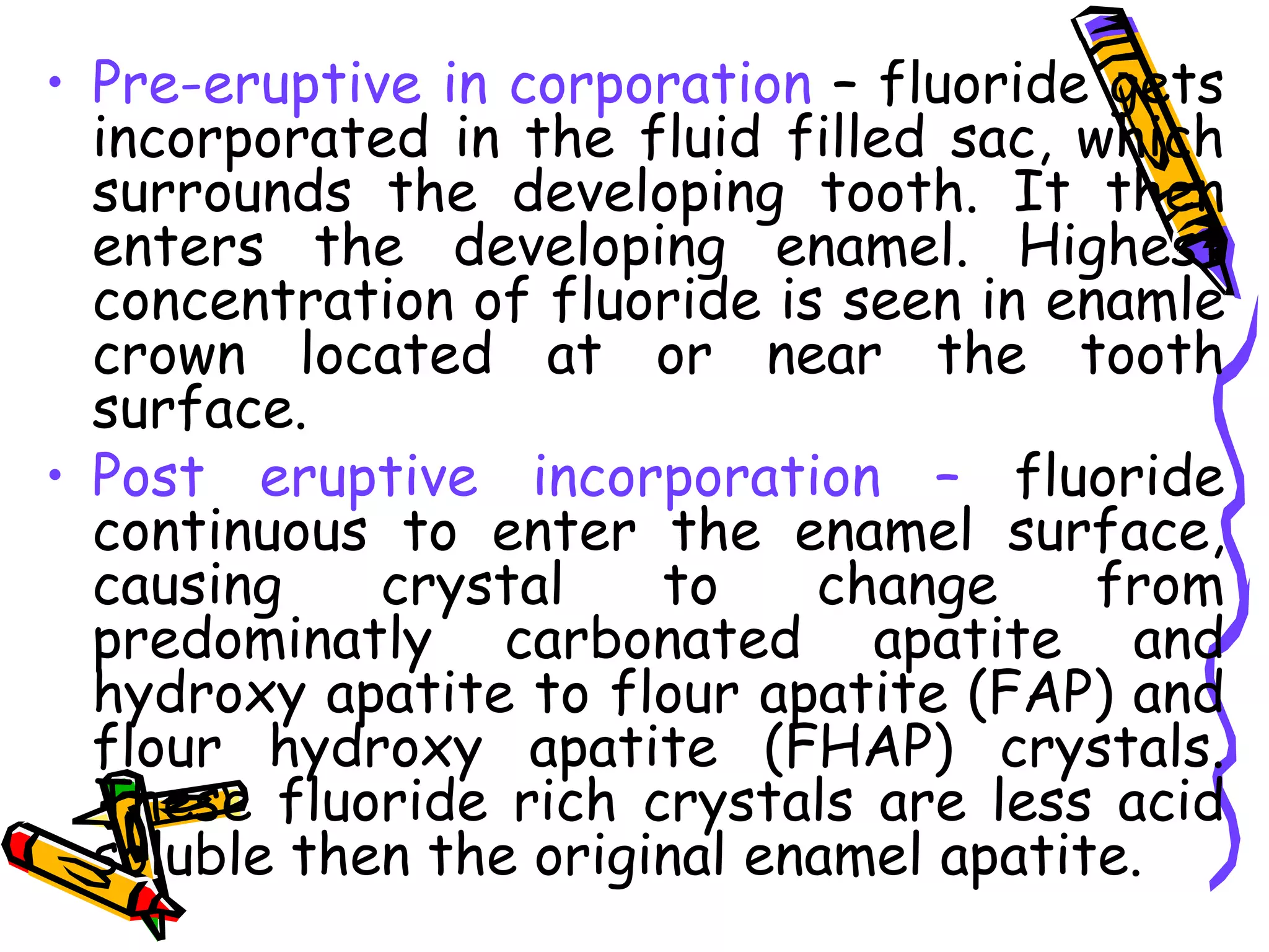 mechanism-action-of-fluorides pedo | PPT