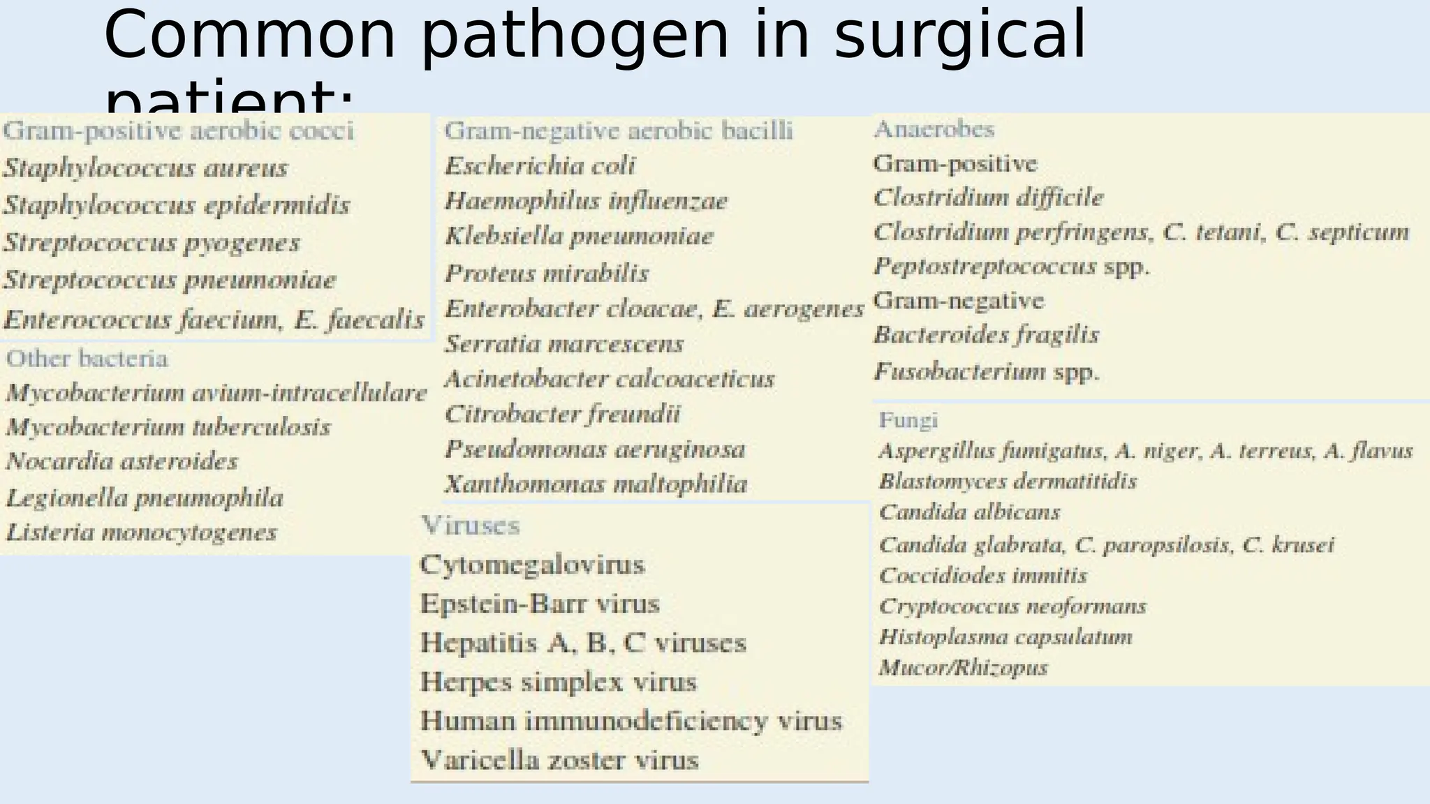 Surgical Infection Powerpoint based on Scwartz Principlse of Surgery | PDF