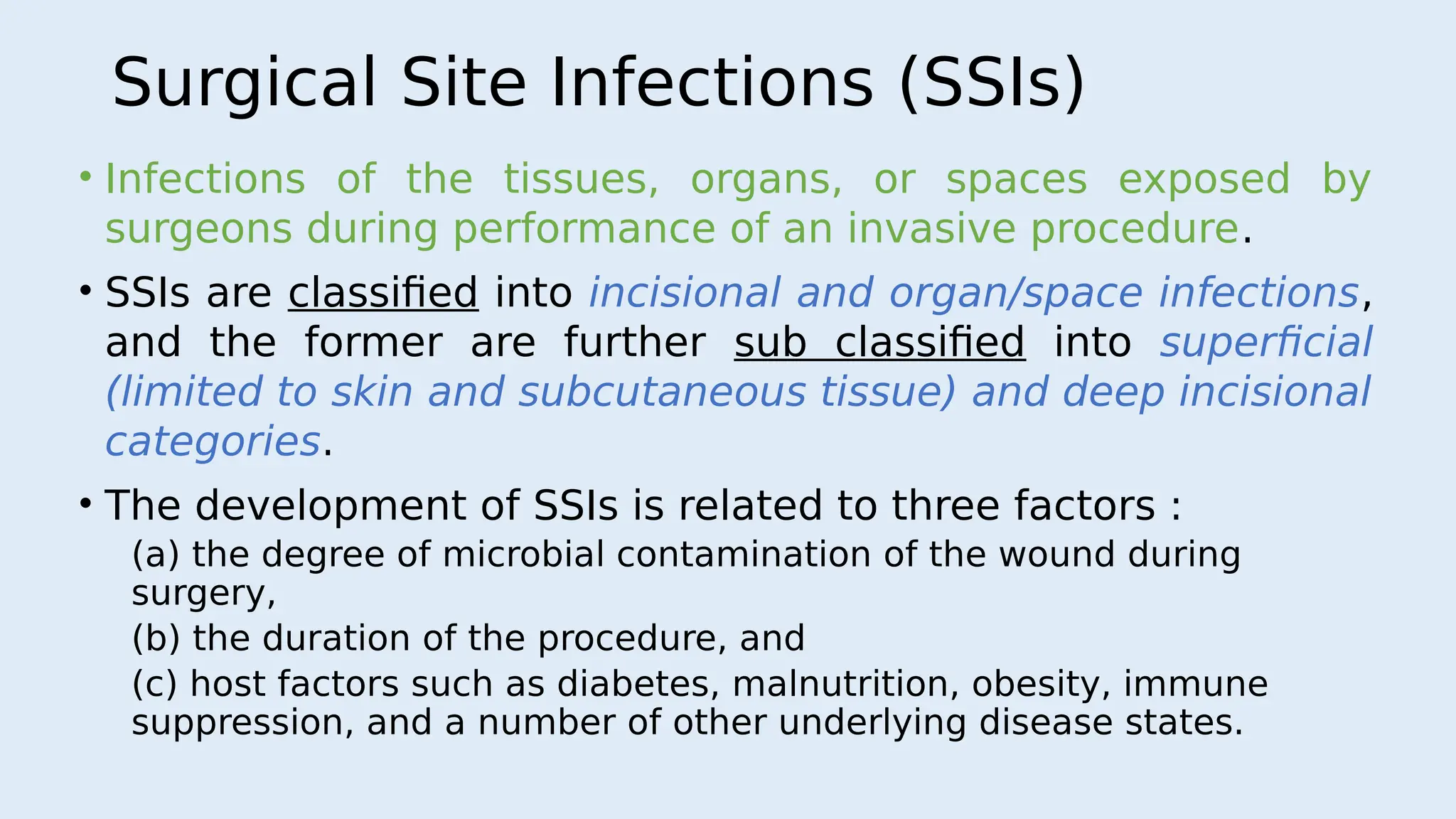 Surgical Infection Powerpoint based on Scwartz Principlse of Surgery | PDF