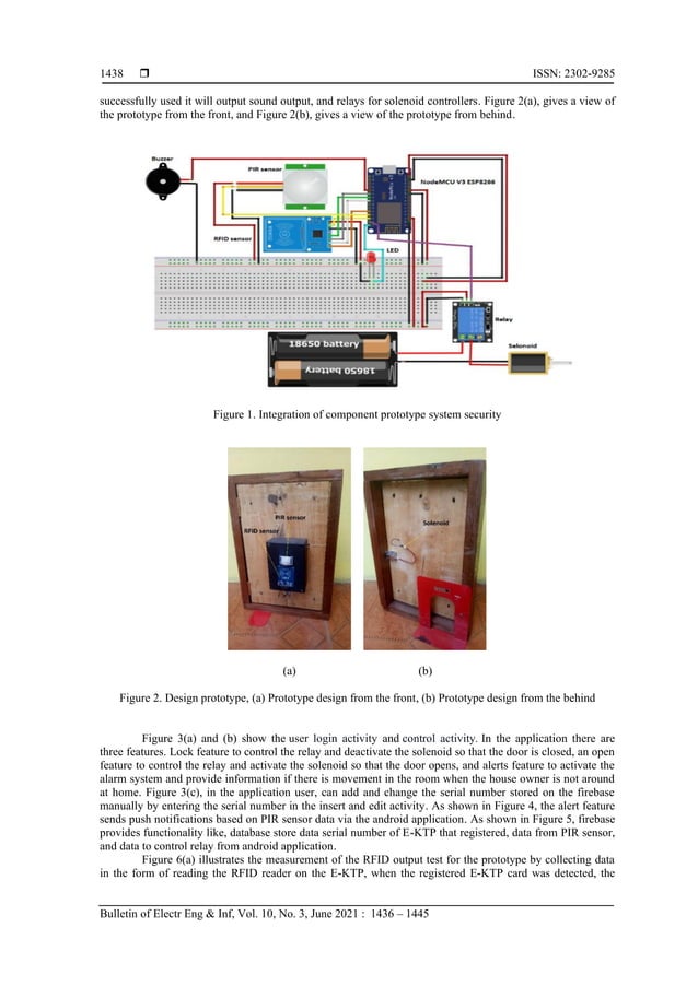 Security system with RFID control using E-KTP and internet of things | PDF
