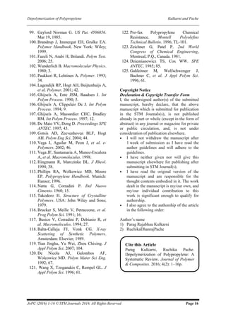 Depolymerization OF PP Review Article | PDF
