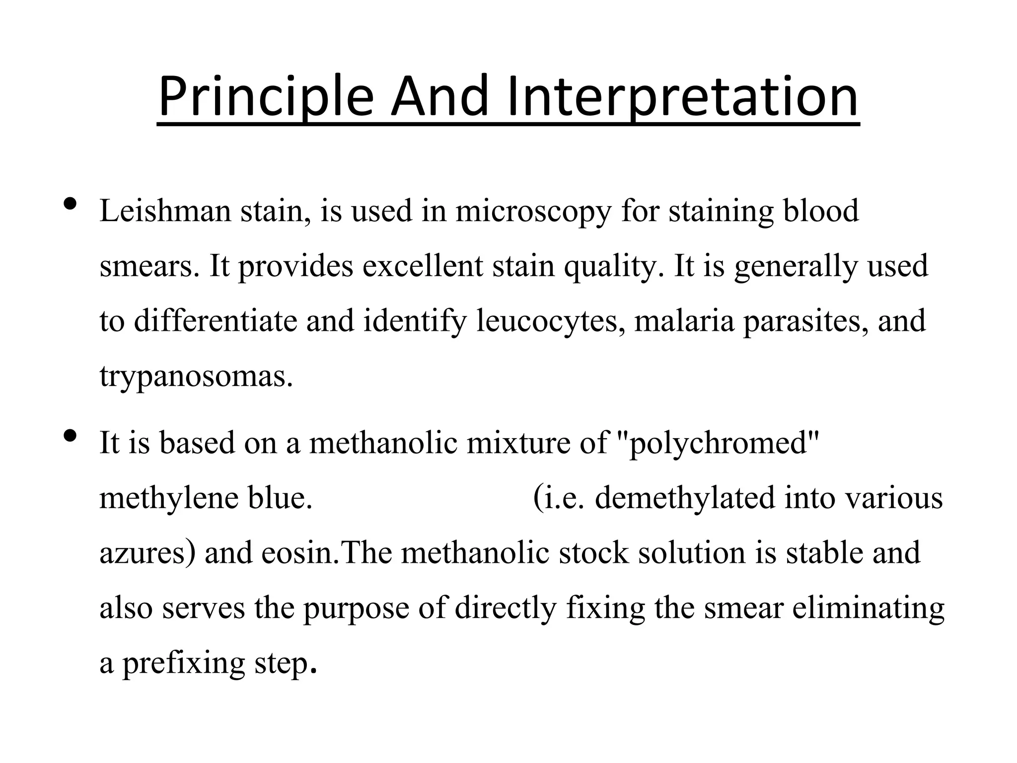 special and routine stains in haematology 1 | PPTX