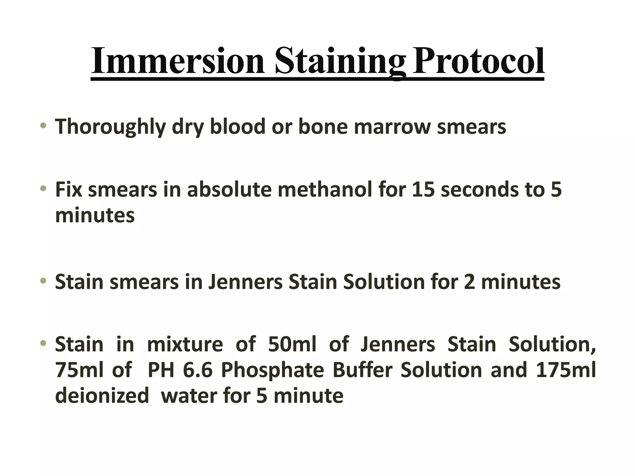 special and routine stains in haematology 1 | PPTX