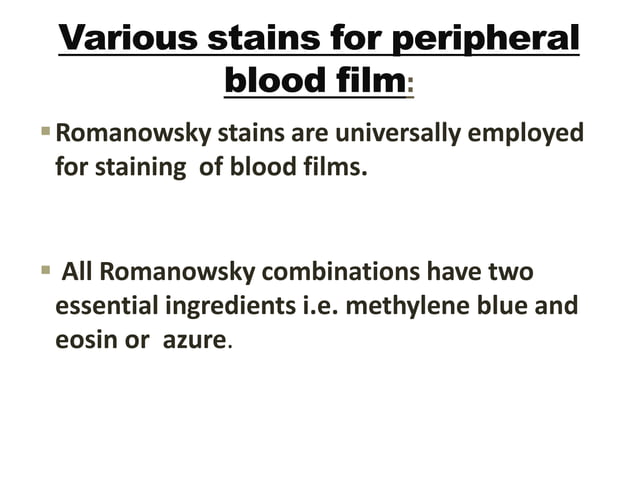 special and routine stains in haematology 1 | PPTX | Blood Disorders | Diseases and Conditions